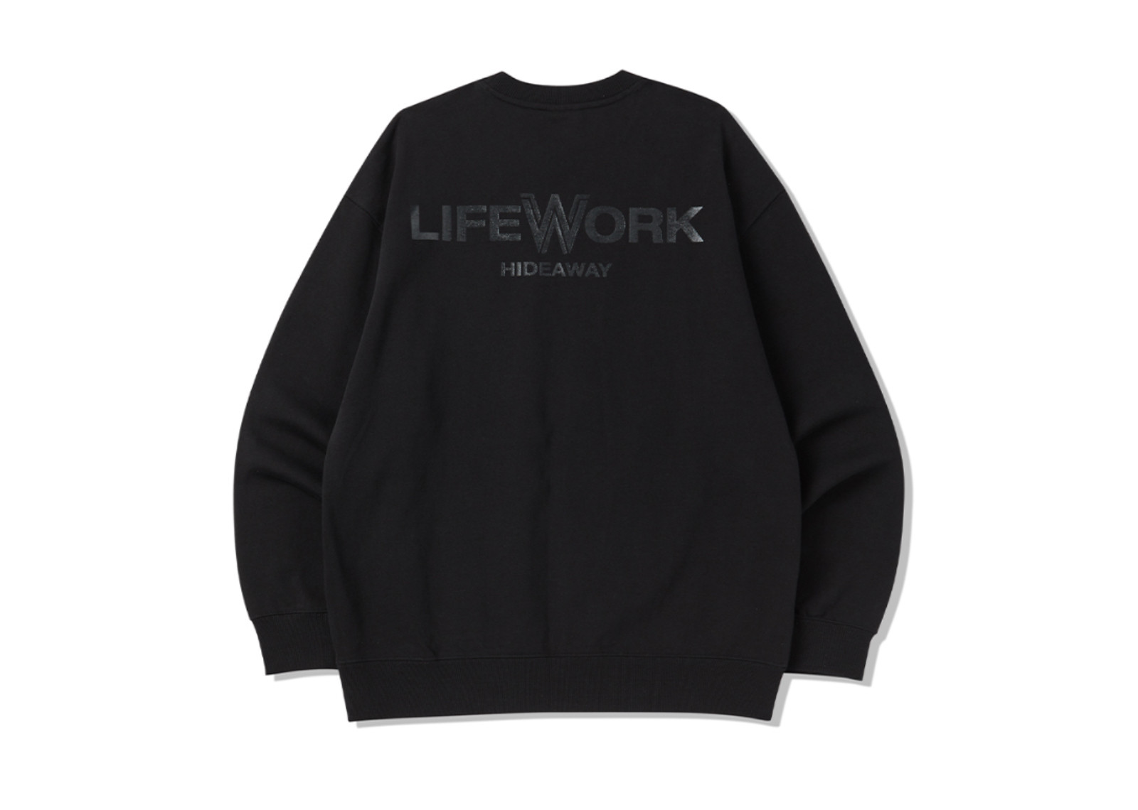 LIFEWORK KOREA RADOG FLOPI SWEATSHIRT BLACK RED | Level Up
