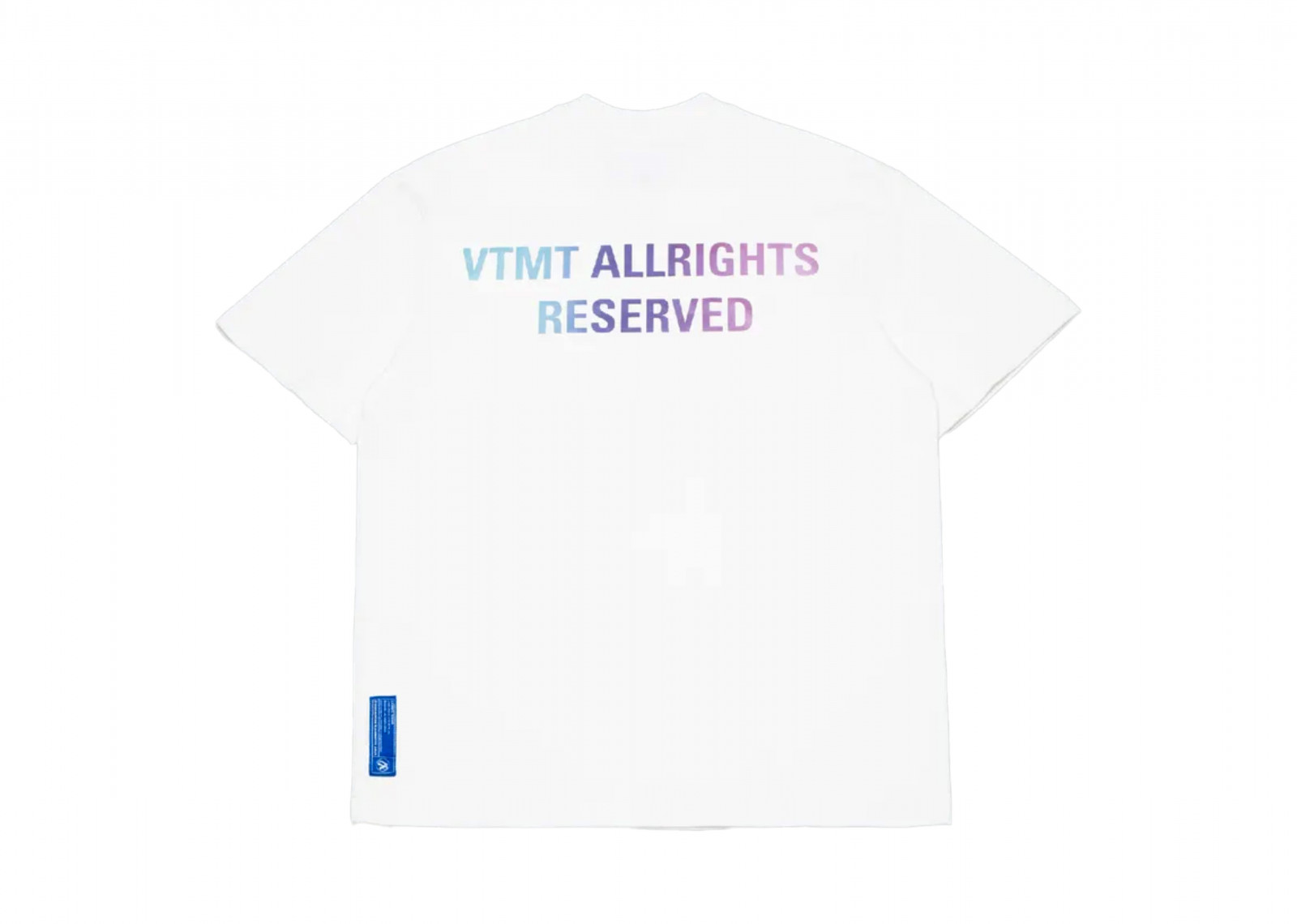 VTMT CREW COLOUR REFLECTIVE WHITE TEE | Level Up