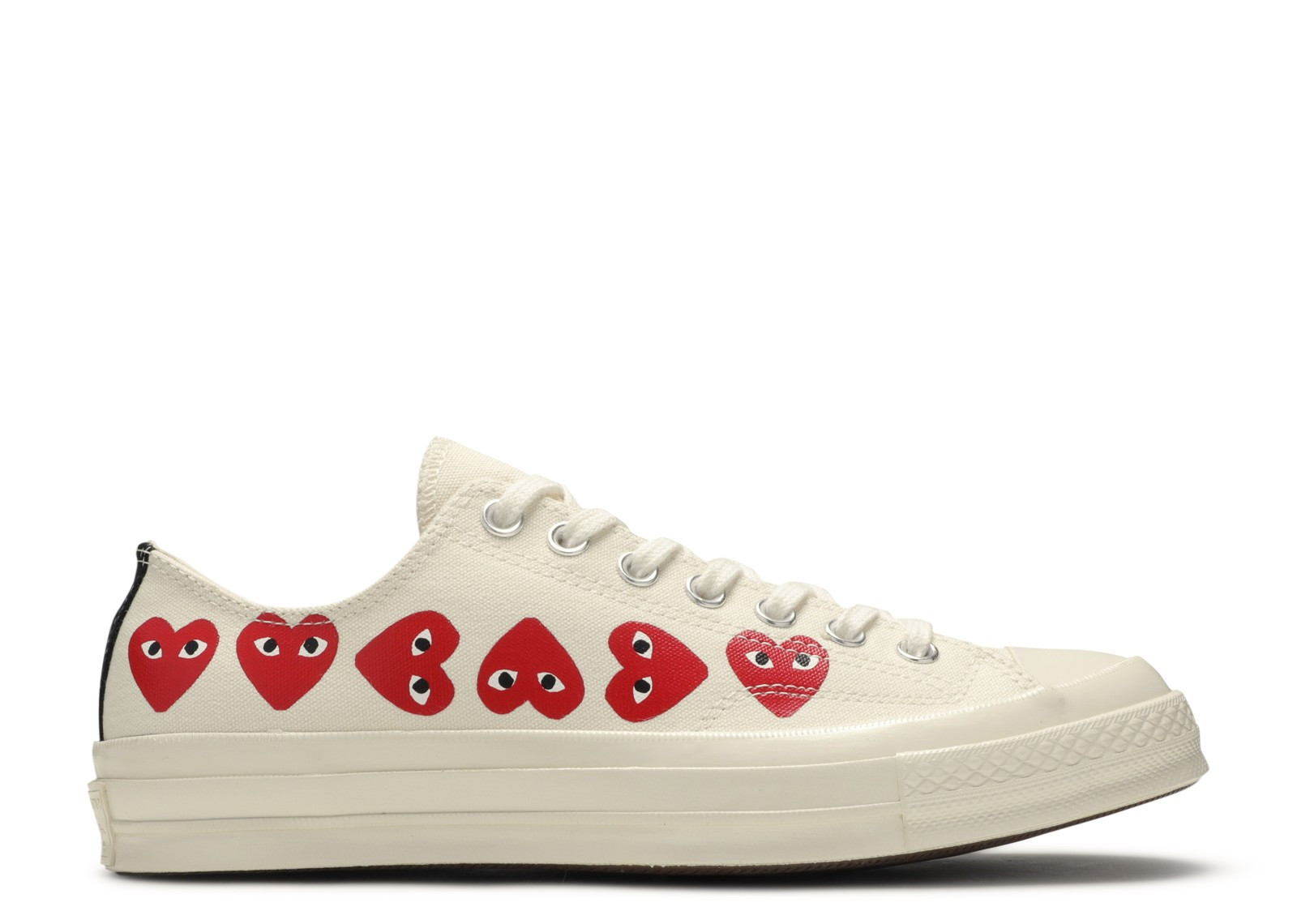 CONVERSE CHUCK 70 LOW X COMME DES GARCONS MULTI HEART WHITE | Level Up
